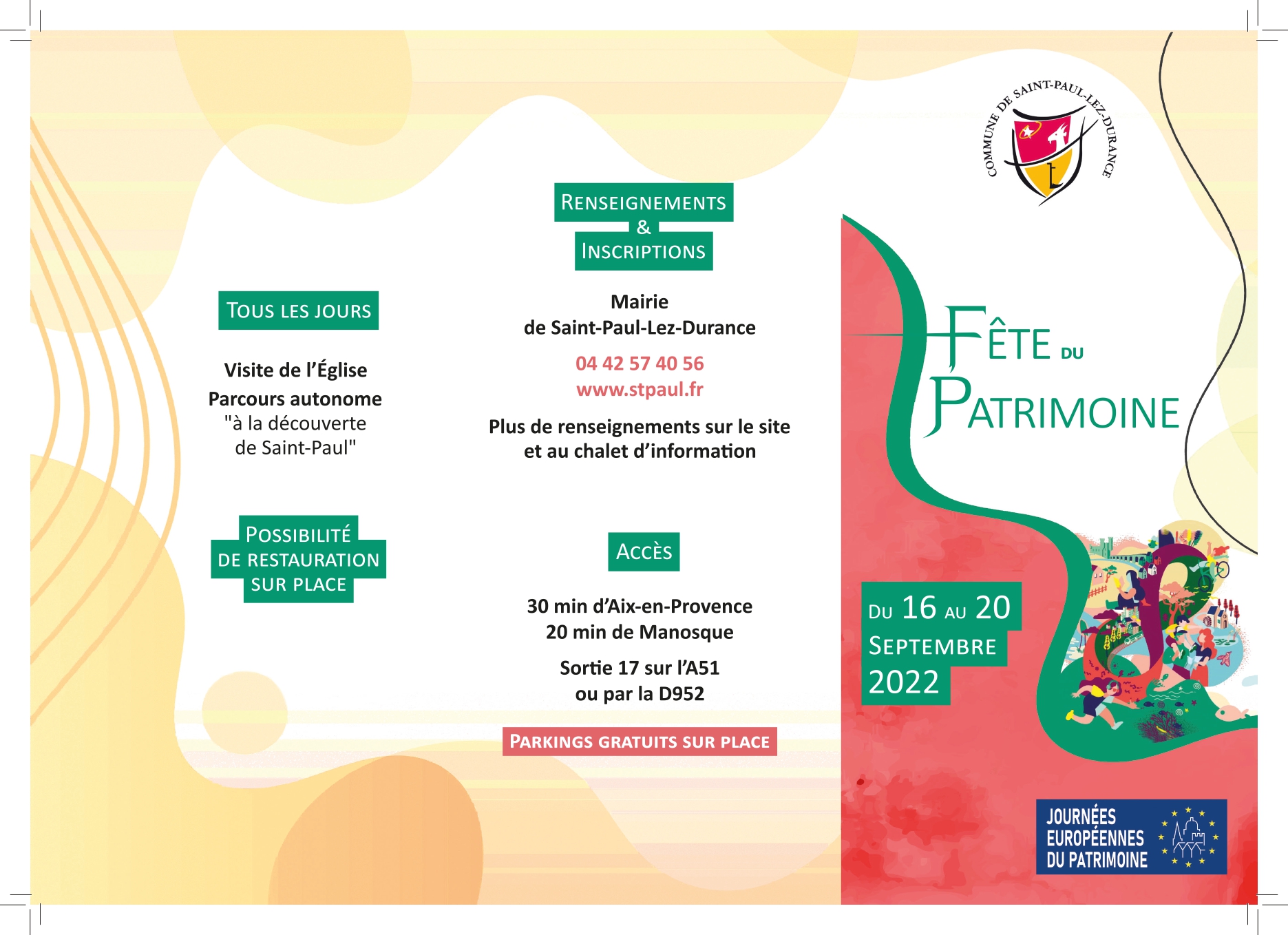Fête du patrimoine - Programme détaillé ! - Saint Paul